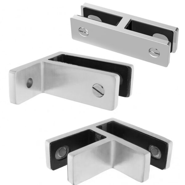 GLASS CONNECTORS | STIFFENERS | WALL MOUNT – MF GLASS HARDWARE